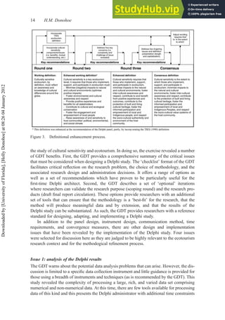 A Delphi Toolkit For Ecotourism Research | PDF