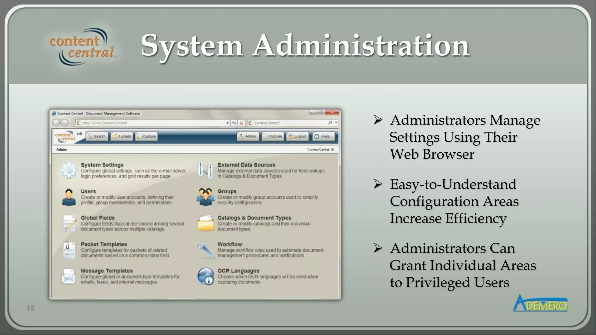 Ademero content central v6 - the simplified office starts here | PPTX
