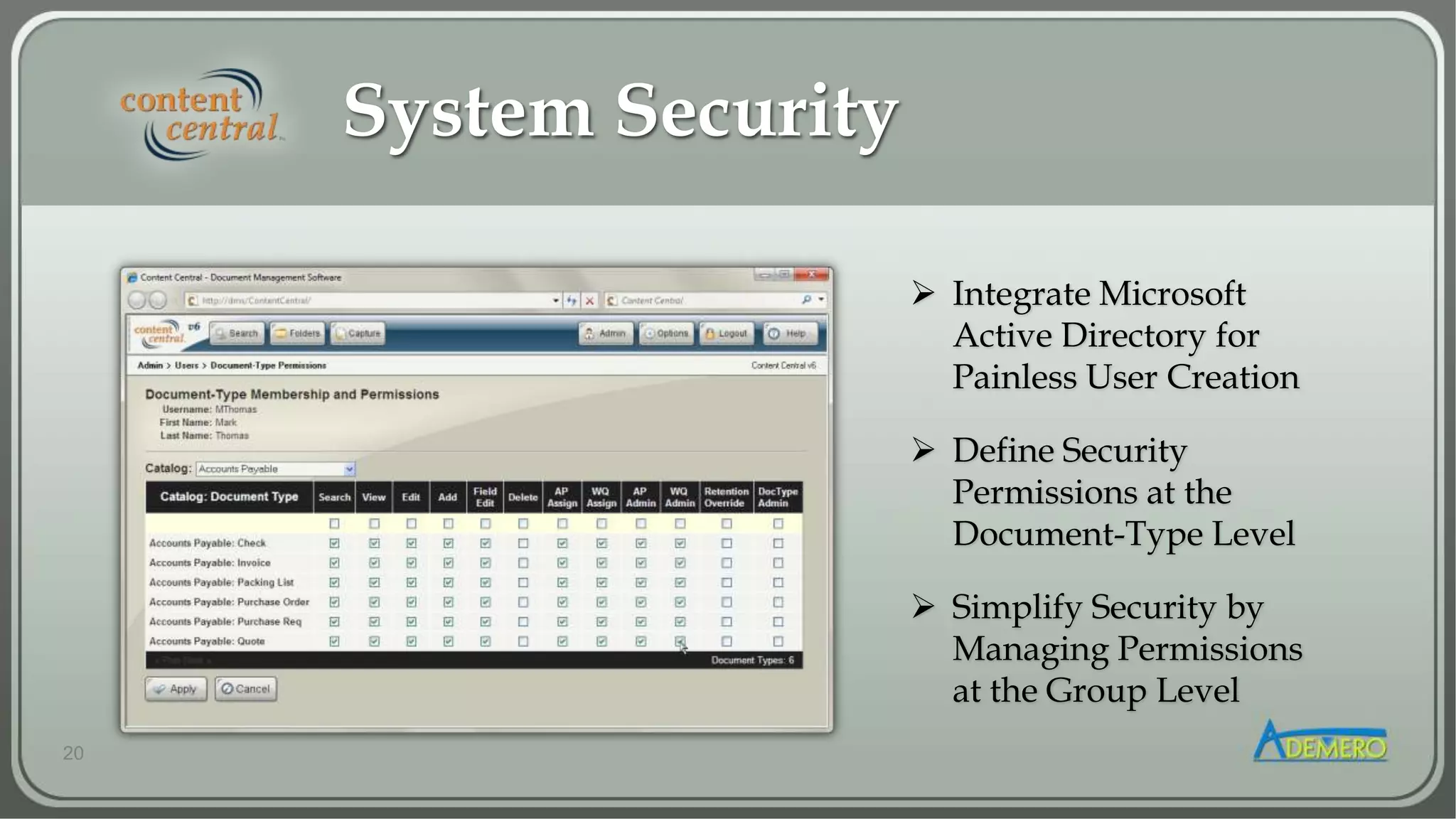 Ademero content central v6 - the simplified office starts here | PPTX