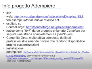 Adempiere Presentazione | PPT