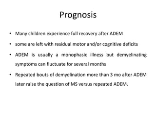 Adems | PPTX | Brain and Nervous System Disorders | Diseases and Conditions