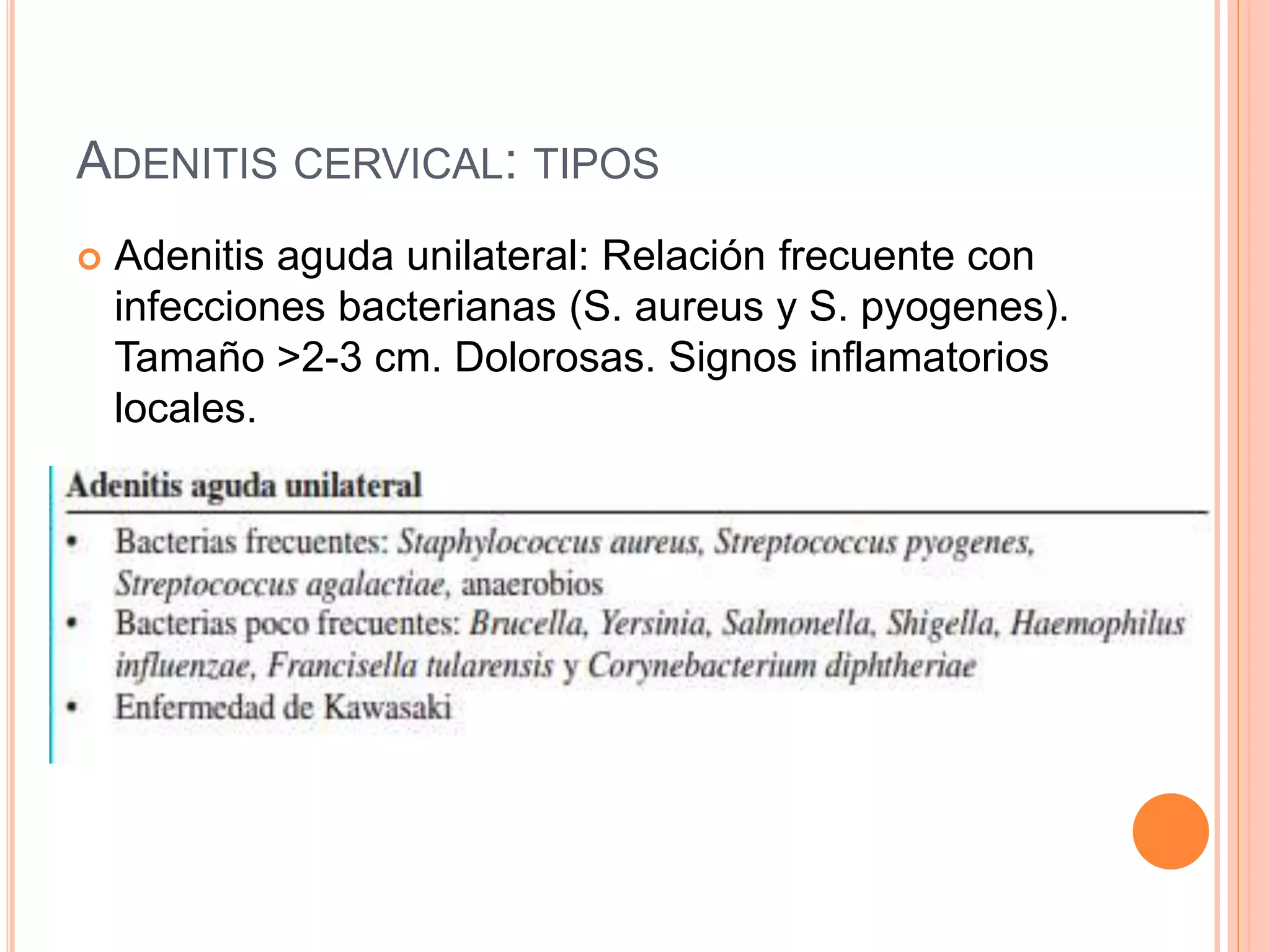 Adenitis cervical