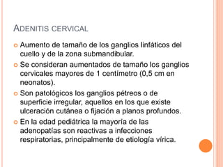 Adenitis cervical | PPTX