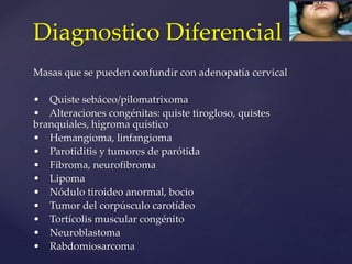 Adenitis Cervical | PPTX