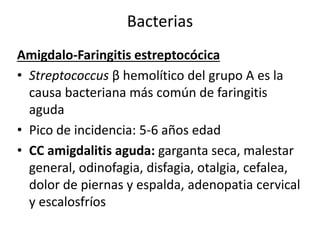Adenoamigdalitis y complicaciones | PPTX
