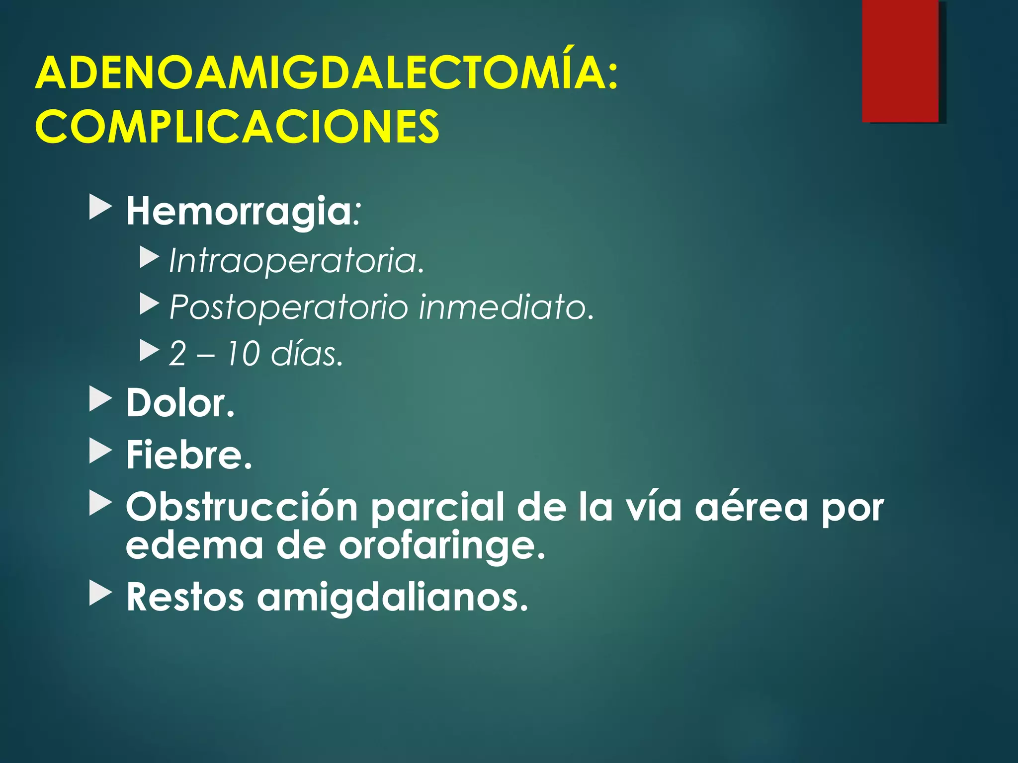 ADENOIDECTOMÍA AMIGDALECTOMÍA | PPT | Ear, Nose and Throat Conditions ...