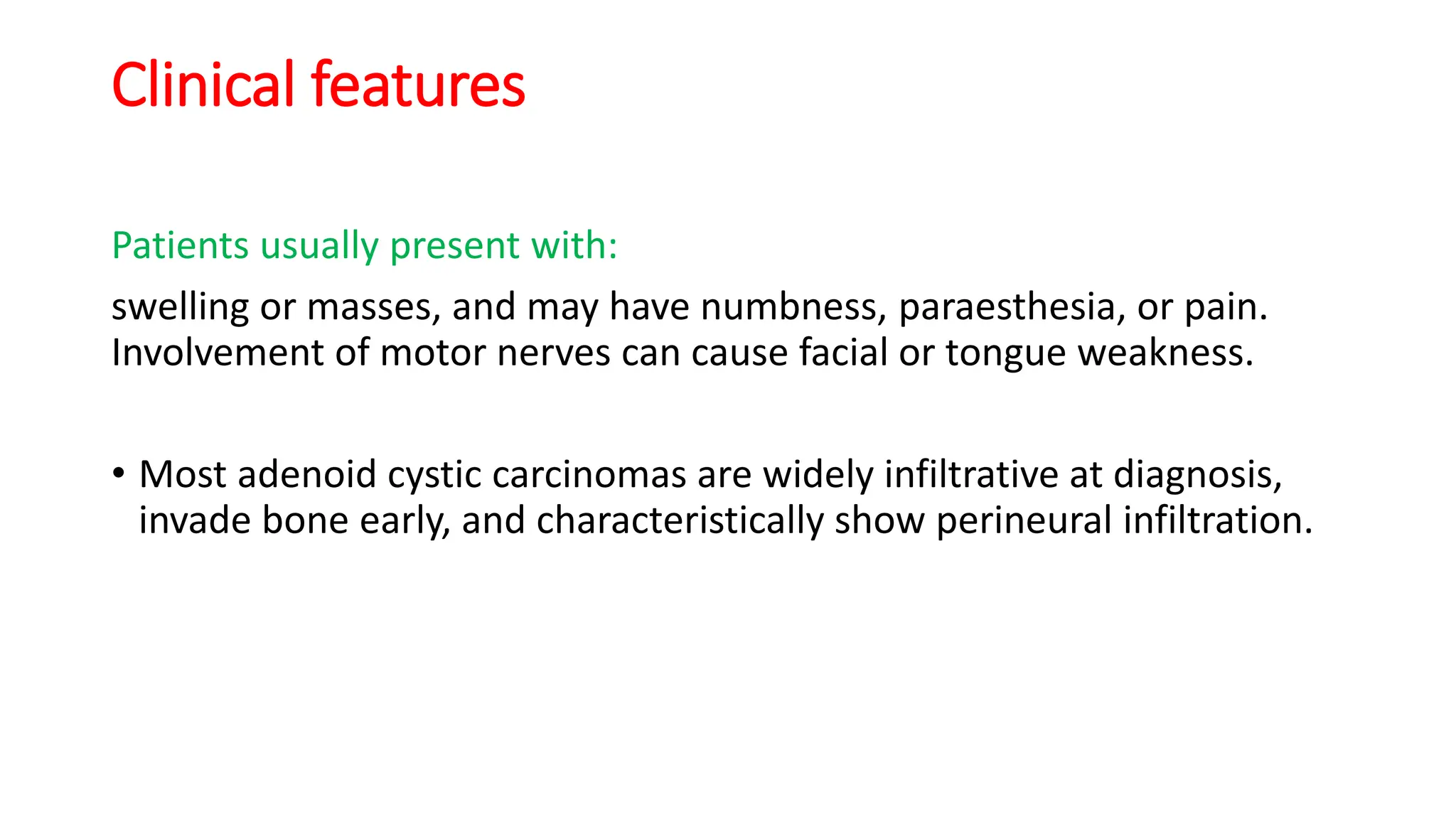 Adenoid cystic carcinoma: salivary gland | PDF