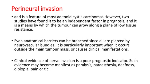 Adenoid Cystic Carcinoma Salivary Gland Ppt