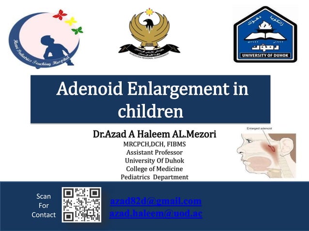 Adenoid Enlargement in children.pptx