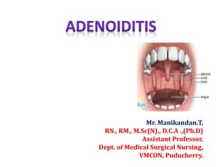 Adenoiditis | PPTX