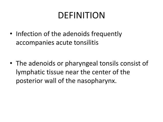 Adenoiditis | PPTX