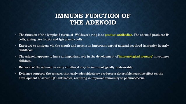Adenoids and adenoidectomy | PPTX | Ear, Nose and Throat Conditions ...