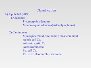 Adenolymphoma and mucoepidermoid tumor of parotid.pptx