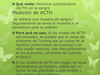 Adenoma hipofisario hipersecretor de corticotropina | PPTX