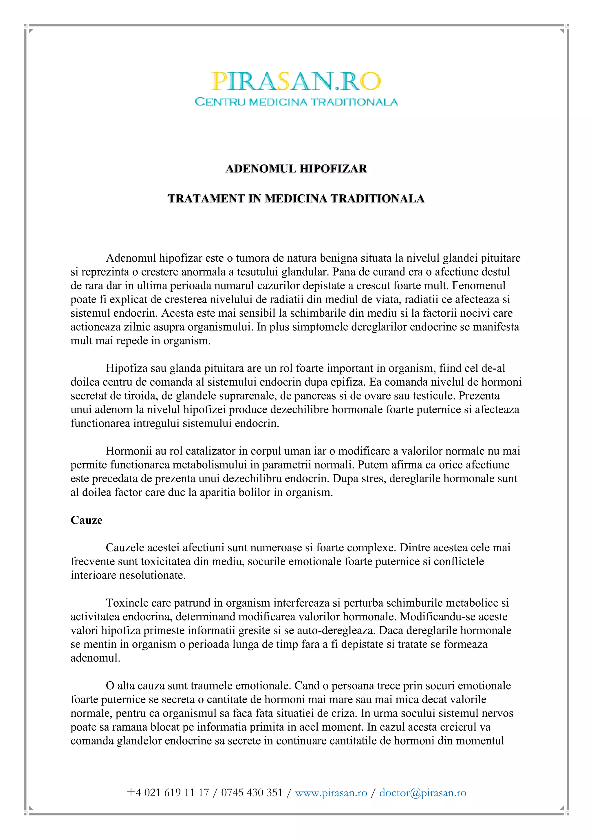 Adenomul hipofizar | PDF