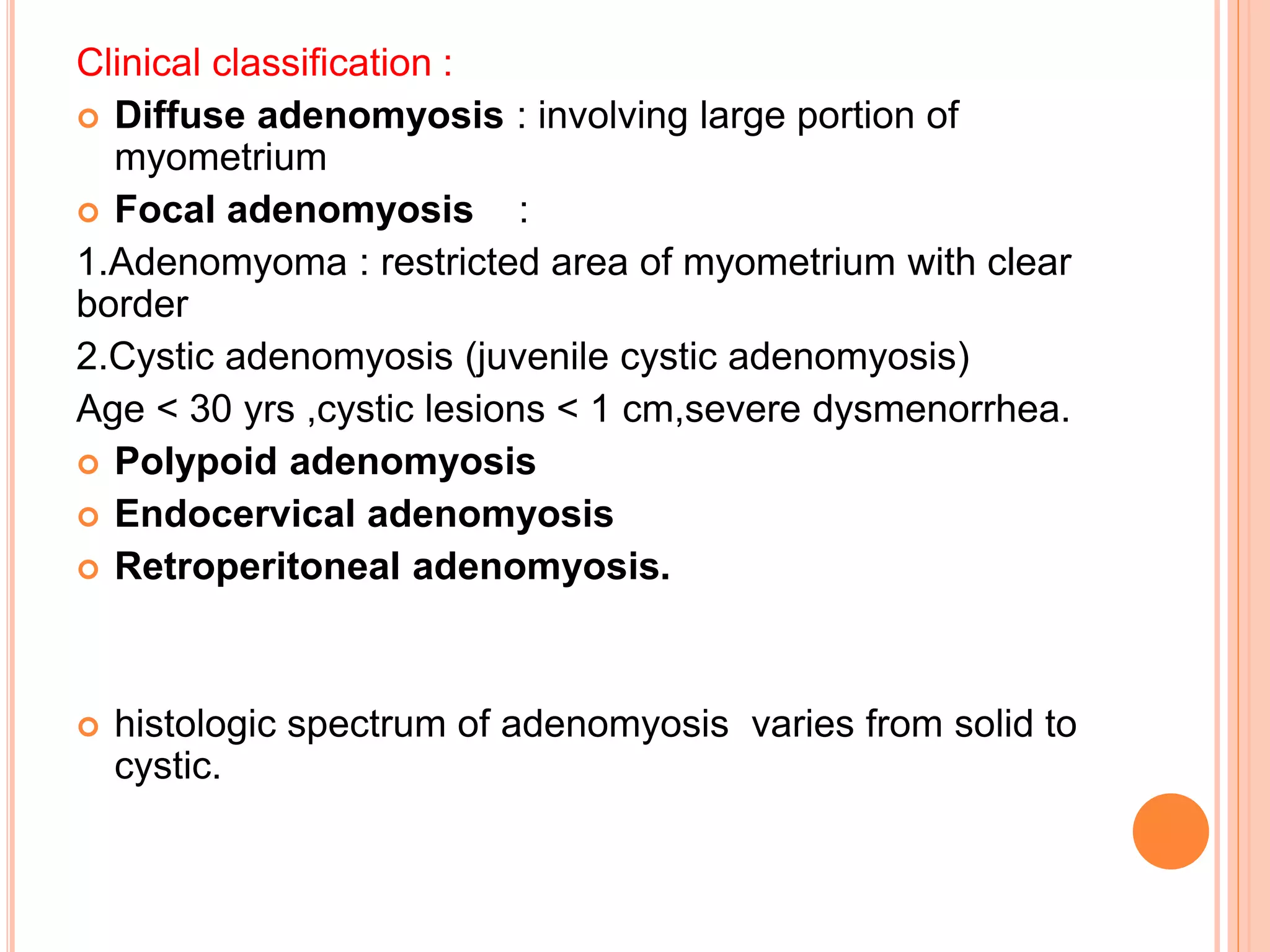 Adenomyosis | PPTX