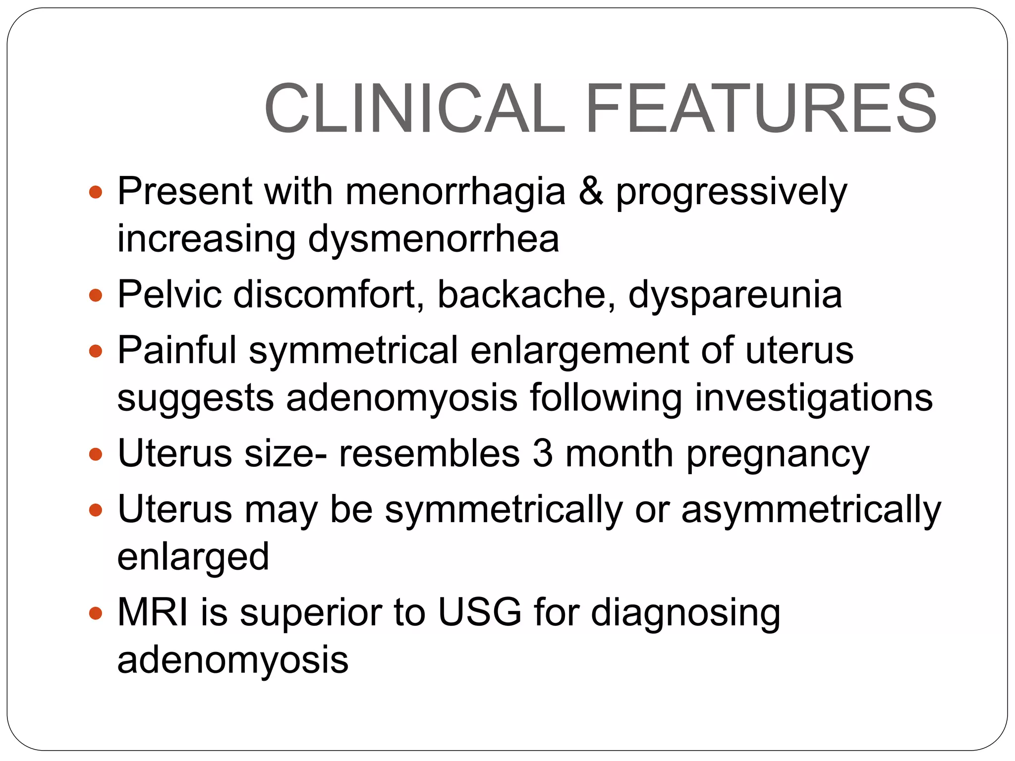 Adenomyosis | PPTX