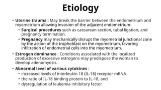 Adenomyosis .pptx adenomyosis adenomyosis and the uterus E-Placenta ...