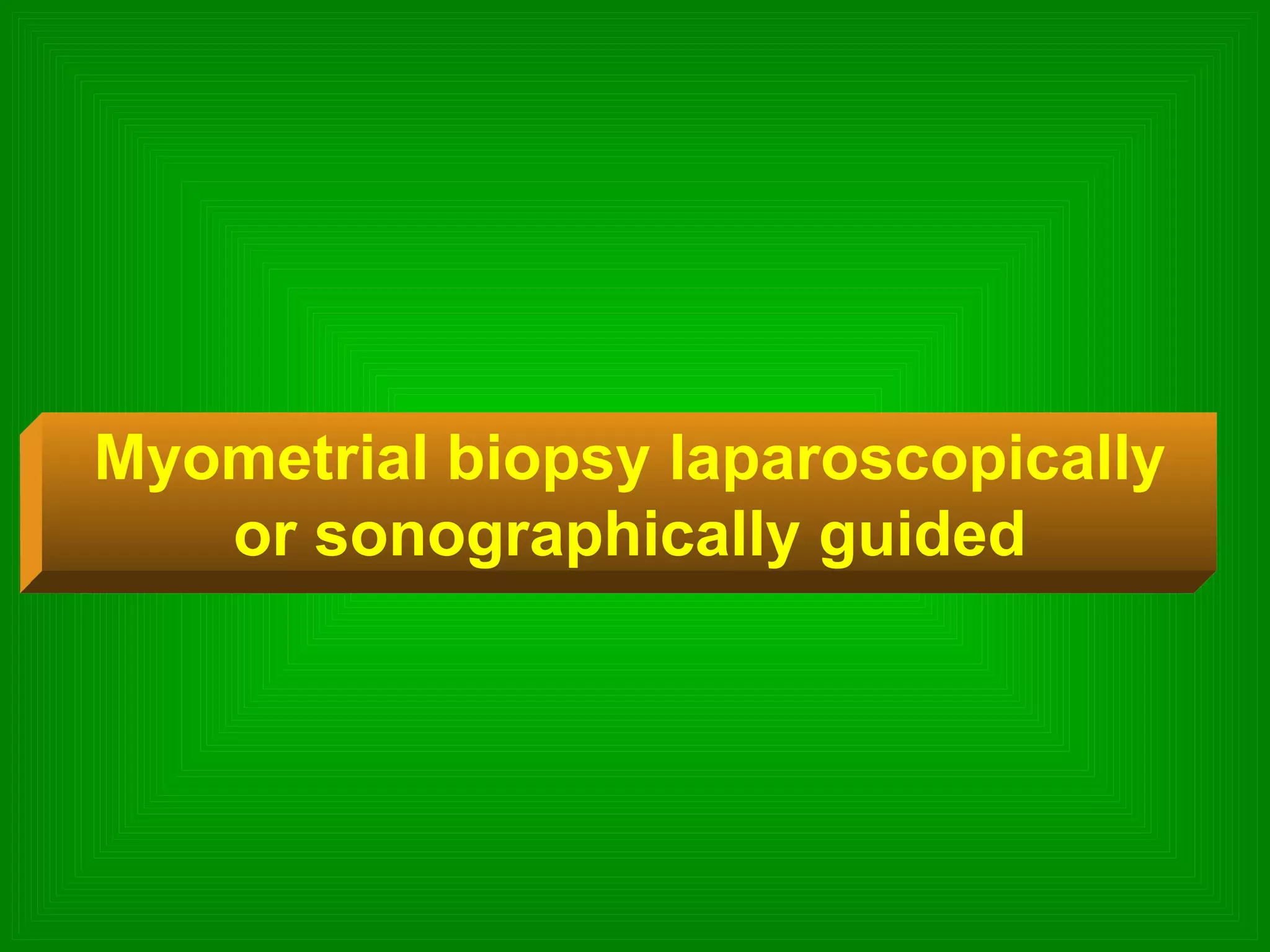 Adenomyosis Ppt