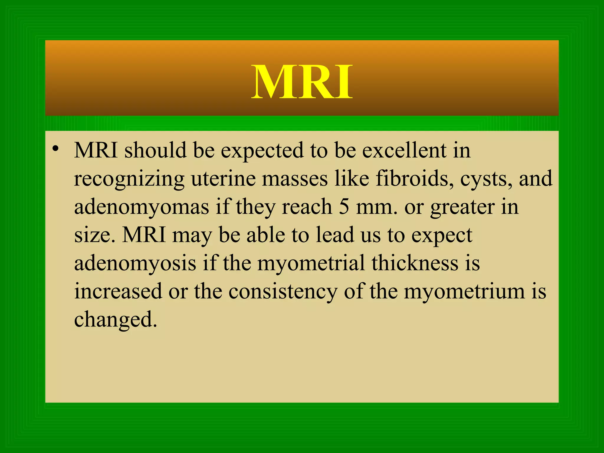Adenomyosis Ppt