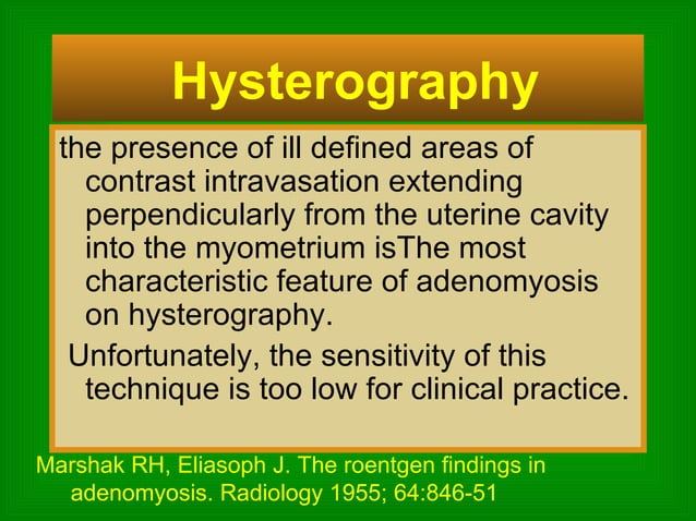 Adenomyosis Ppt