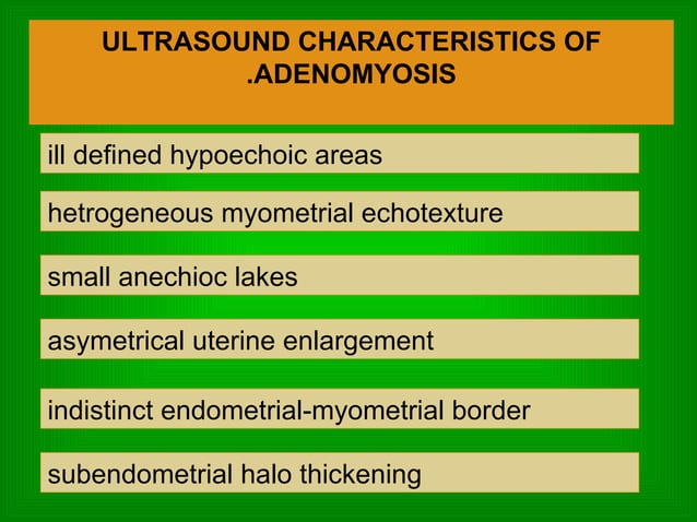 Adenomyosis Ppt