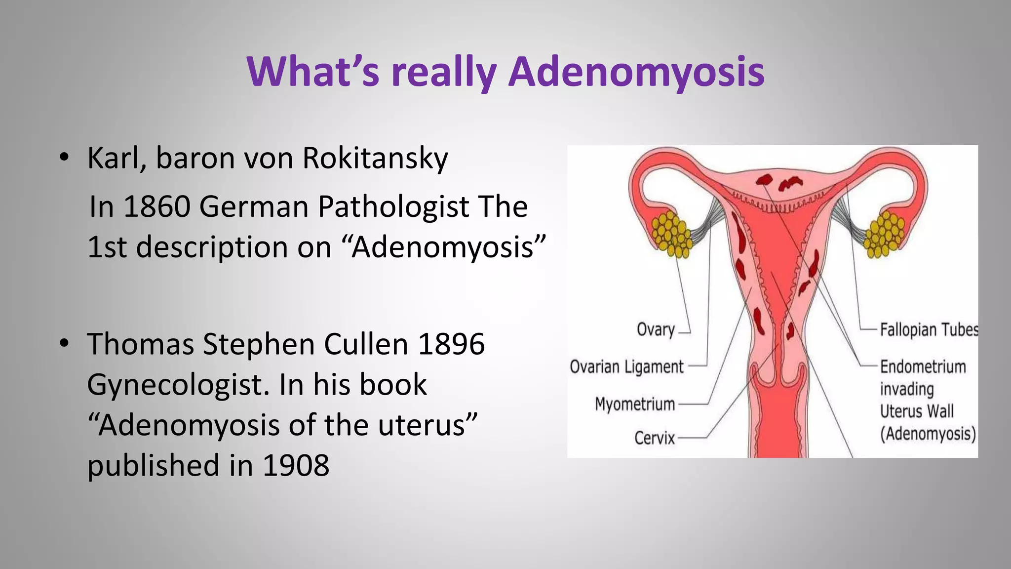 Adenomyosis & Infertility - A Webseries Talk | PPTX