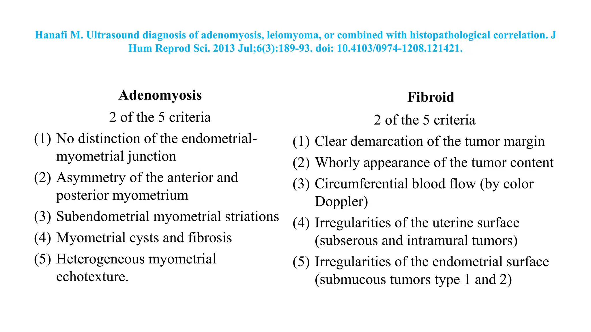 Adenomyosis or Fibroid- making right diagnosis | PPTX