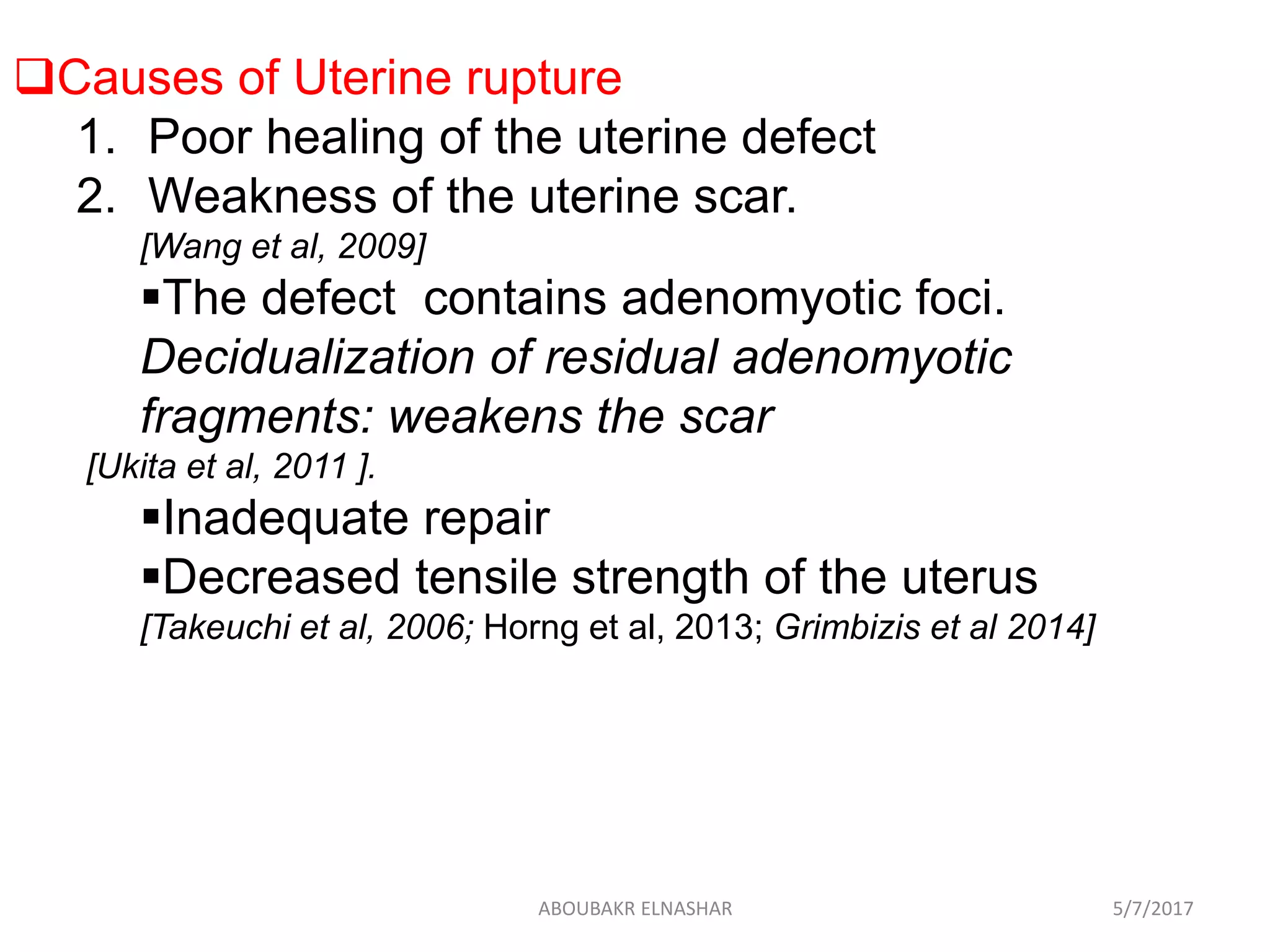 Uterine-Sparing Surgery for Adenomyosis Prof. Aboubakr Elnashar | PPSX