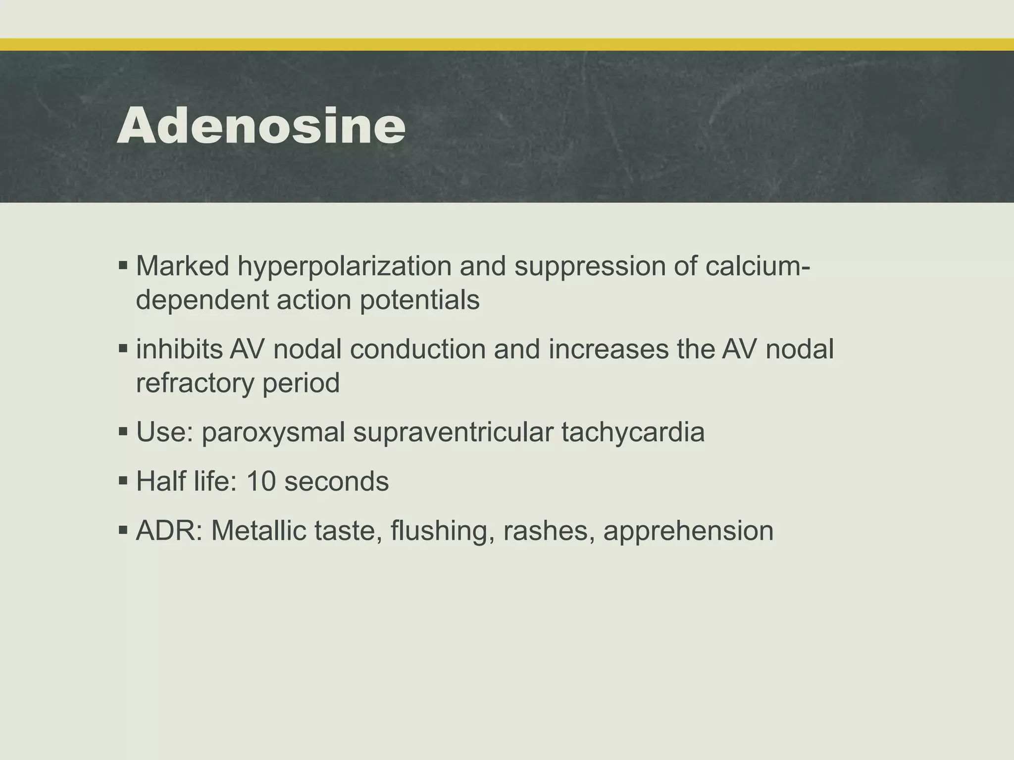 Adenosine | PPTX