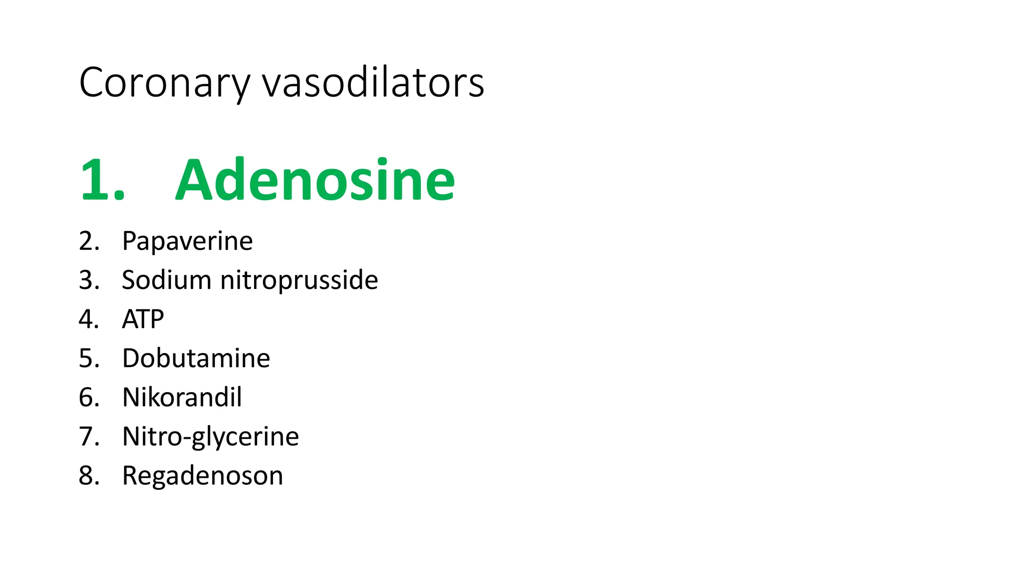 adenosine for casualty and icu patients ppt | PPTX