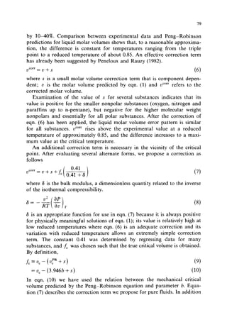 A density correction for the peng robinson equation | PDF
