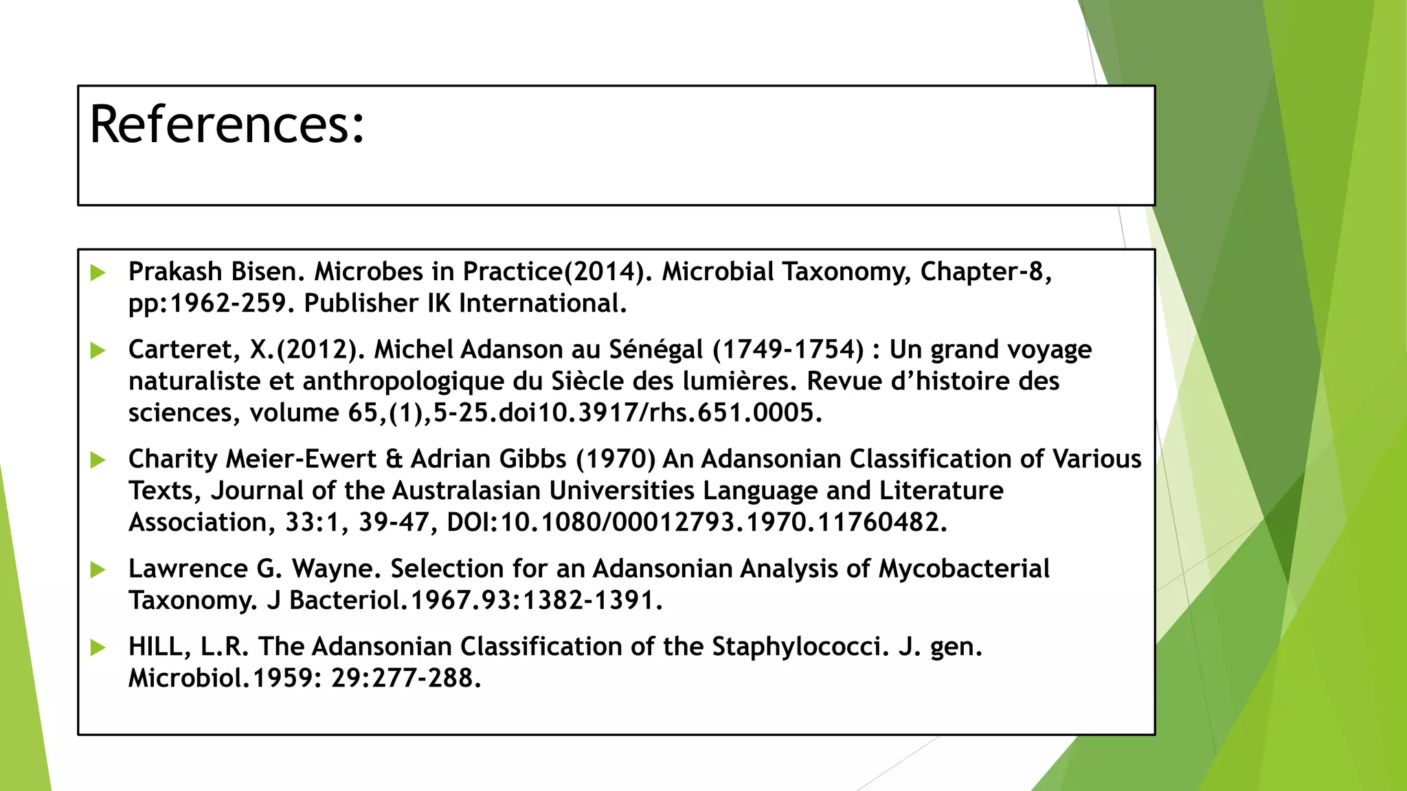 Adensonian classification | PPTX