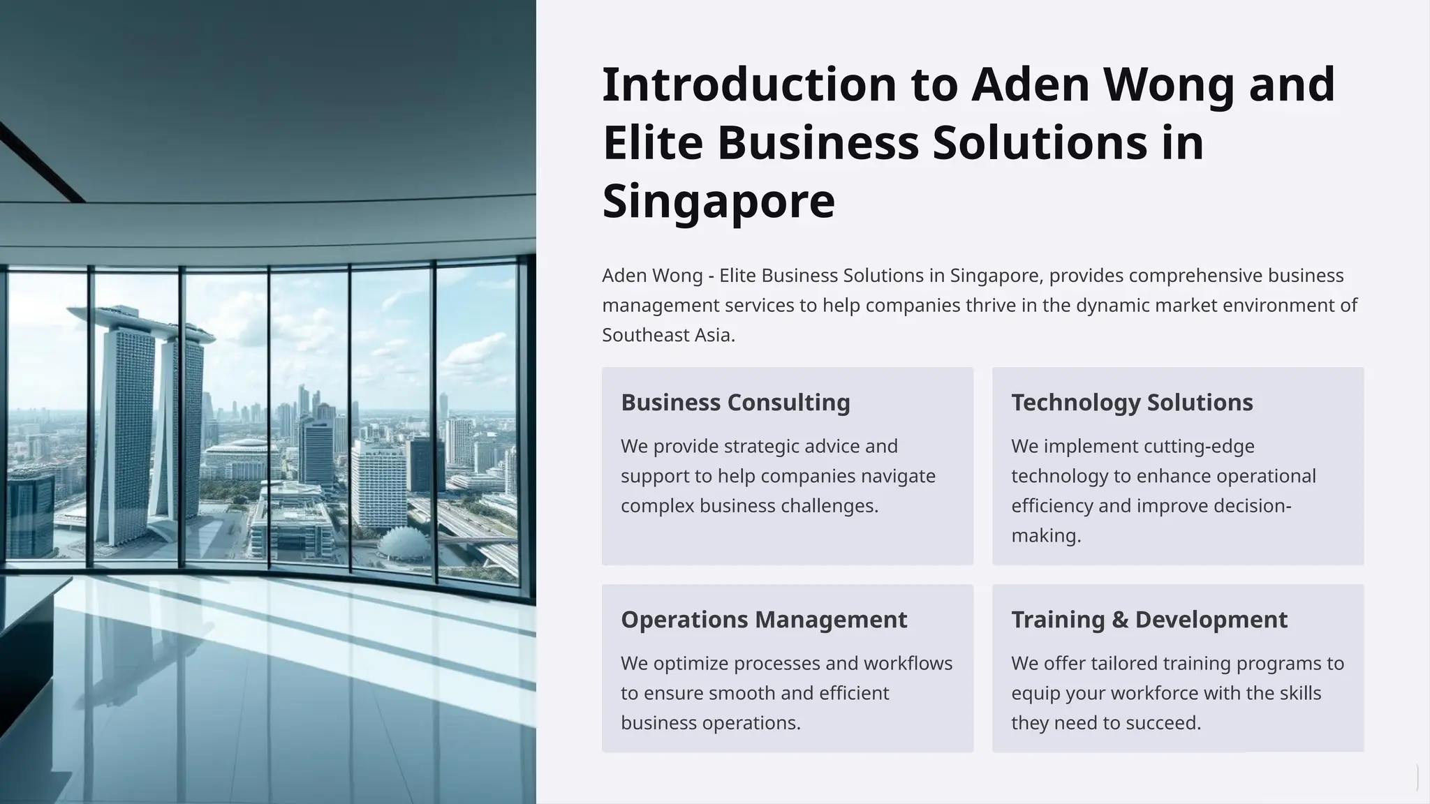 Aden Wong and Elite Business Solutions in Singapore.pptx
