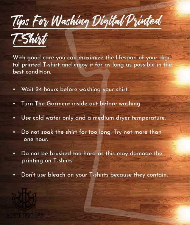 TIPS FOR WASHING DIGITAL PRINTED T-SHIRTS | PDF
