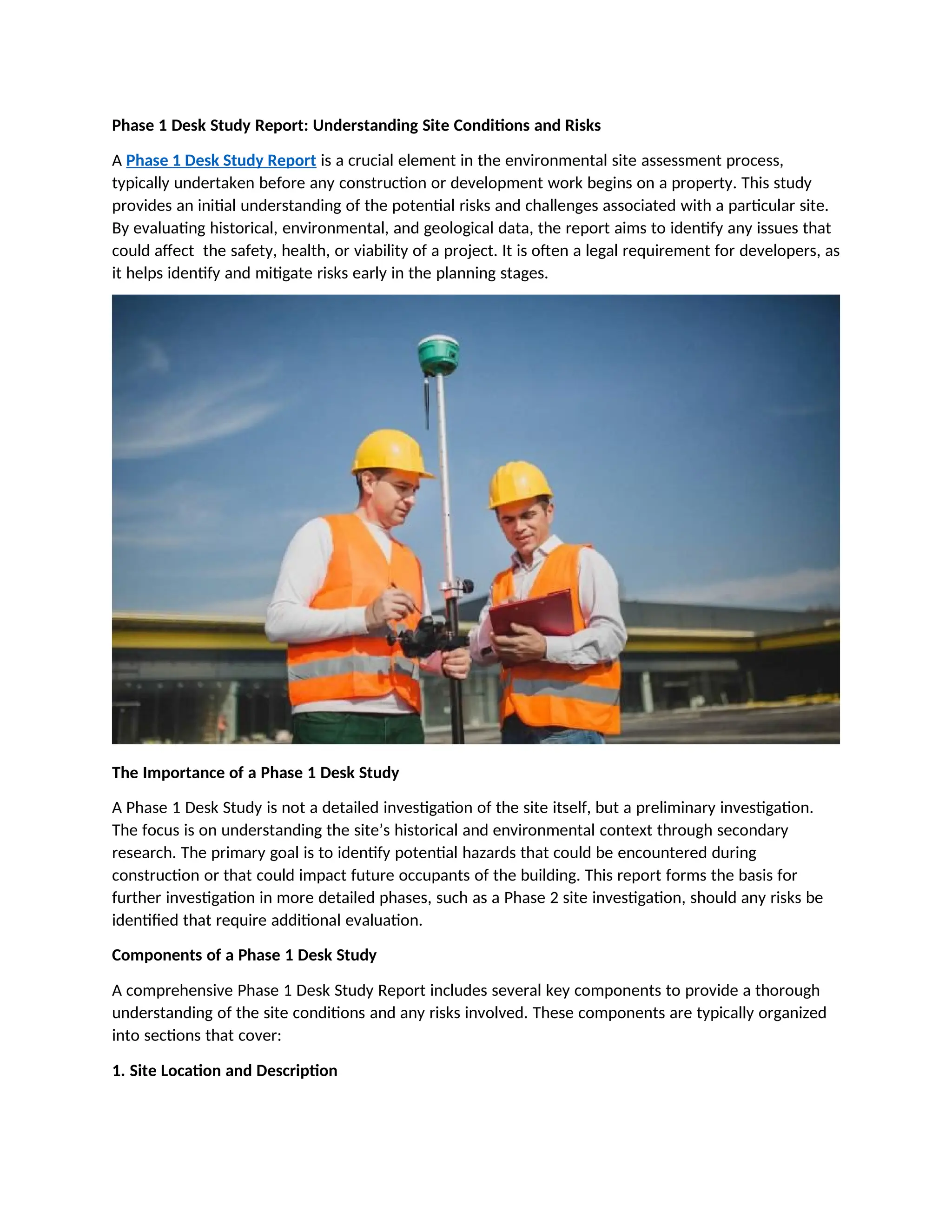 Land Contamination Assessment Techniques: | PPT