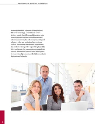 Aderant 2012 Solutions Guide: Mange, Grow, and Protect Your Firm | PDF