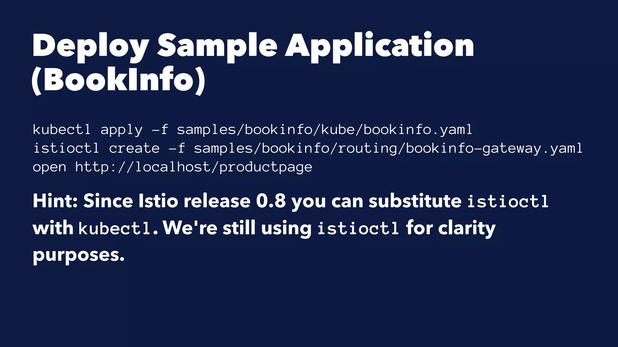 Istio Playground | PPT