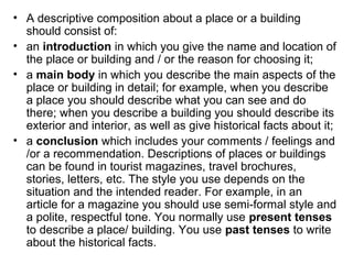 A description of a place | PPT