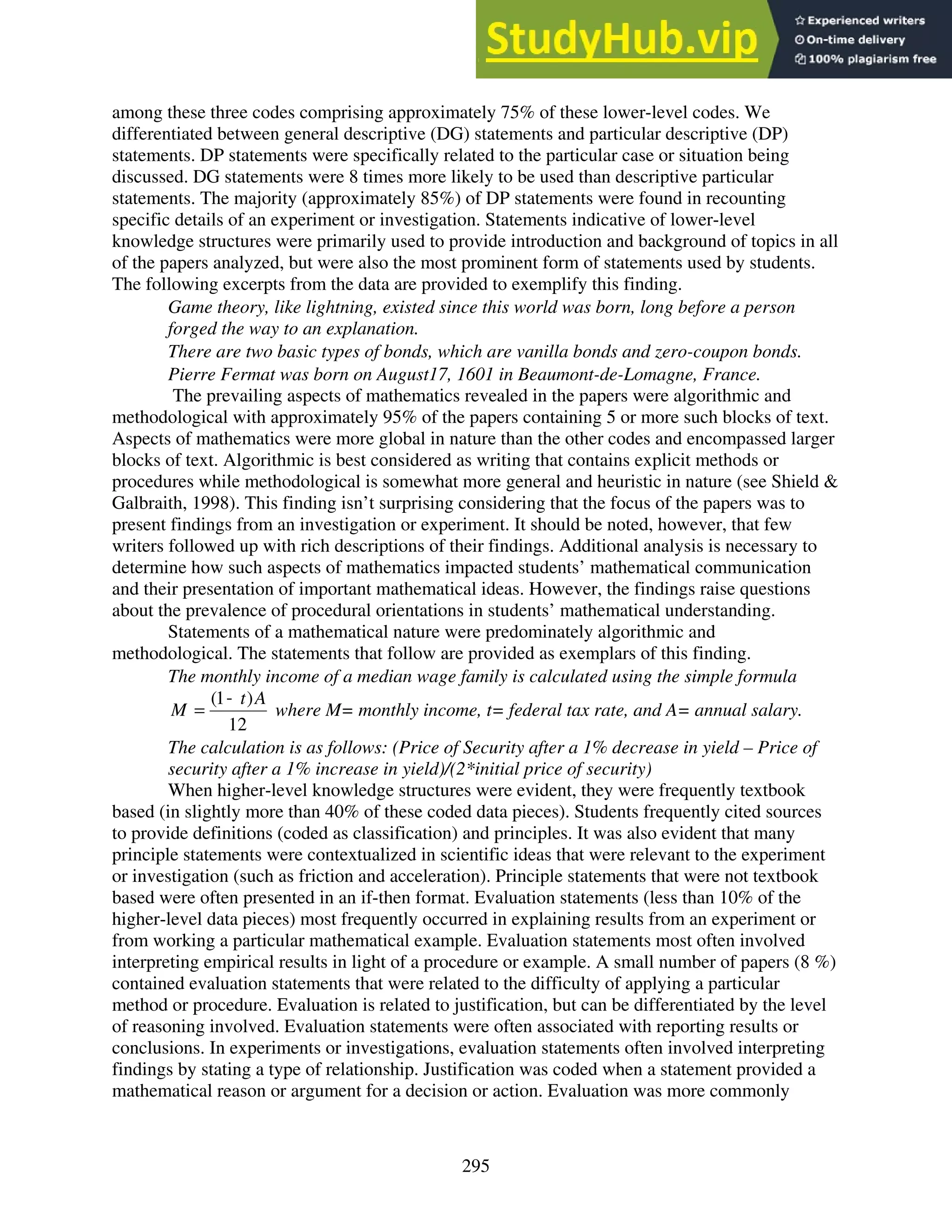 A Descriptive Analysis Of Secondary Mathematics Students Formal Report Writing | PDF
