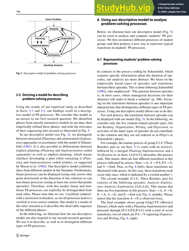 A Descriptive Phase Model Of Problem-Solving Processes | PDF