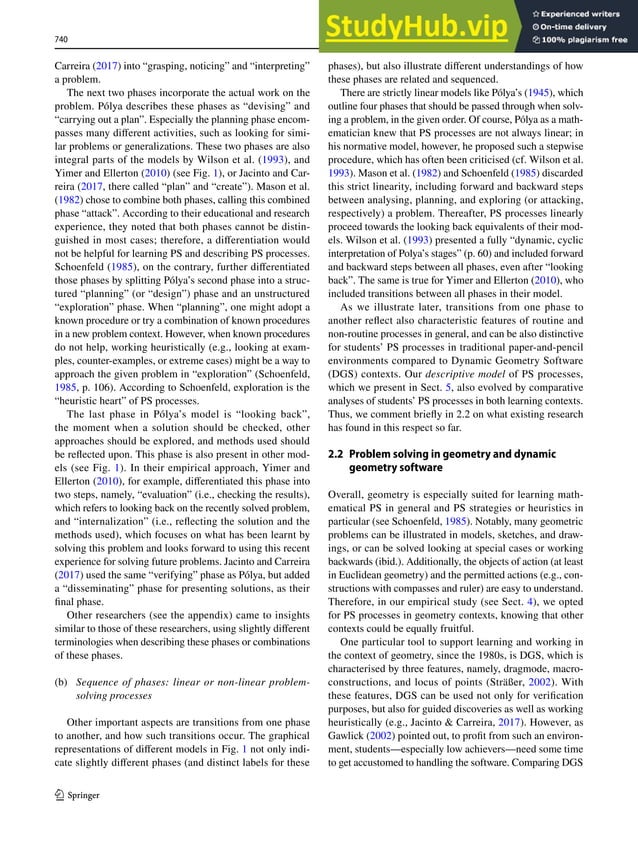 A Descriptive Phase Model Of Problem-Solving Processes | PDF