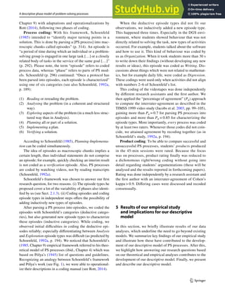 A Descriptive Phase Model Of Problem-Solving Processes | PDF