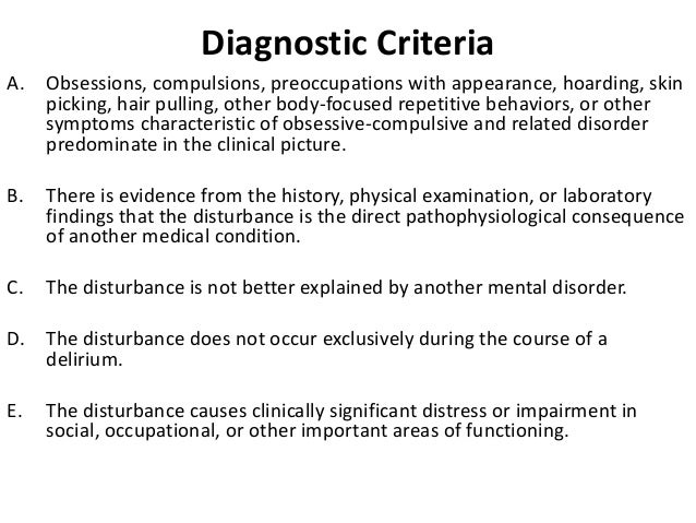 Obsessive Compulsive Disorder Dsm 5 Are There Different Subtypes Of
