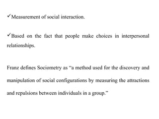 Sociometry | PPT