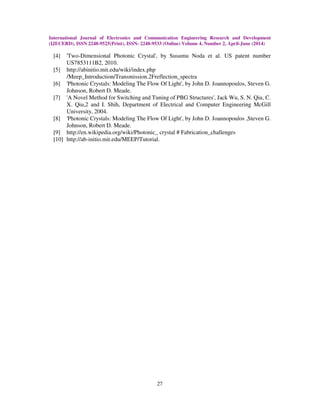 A DESIGN AND SIMULATION OF OPTICAL PRESSURE SENSOR BASED ON PHOTONIC ...