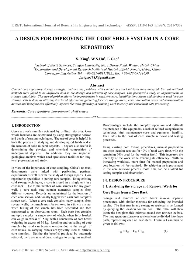 A design for improving the core shelf system in a core | PDF | Databases | Computer Software and ...