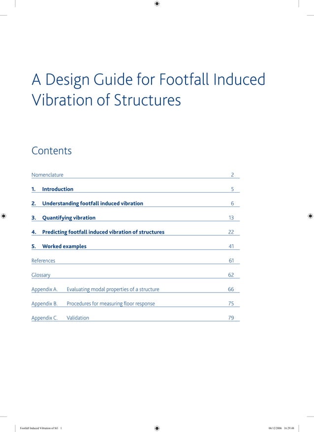 A Design Guide for Footfall Induced Vibration of Structures.pdf | Civil ...