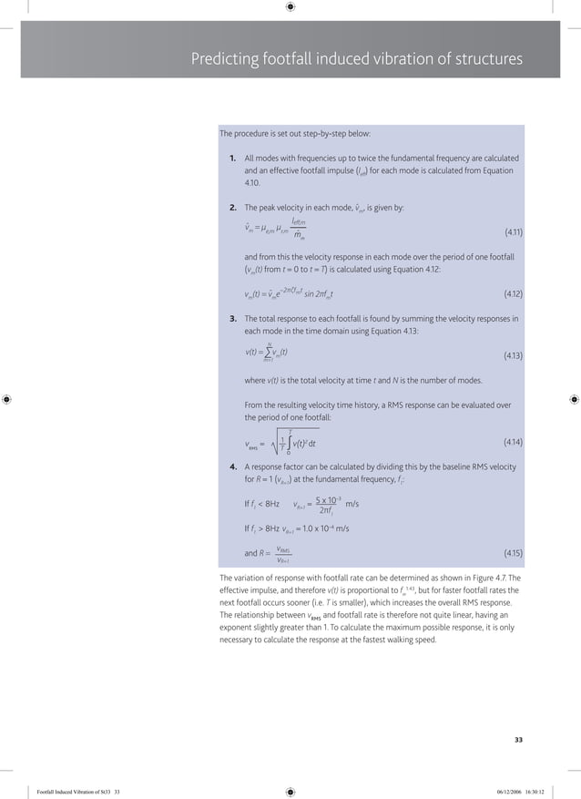 A Design Guide for Footfall Induced Vibration of Structures.pdf | Civil ...