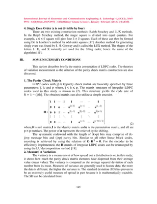 A design of parity check matrix for short irregular ldpc codes via magic | PDF